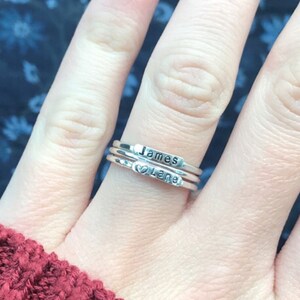 2mm-Sterling-Silver-Stackable-Name-Rings-Mother-Ring-Push-Pres | Etsy