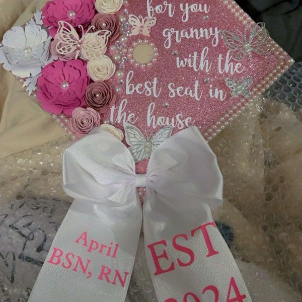 Custom Graduation Cap Topper Personalized Grad Cap Senior Class of Gift ...