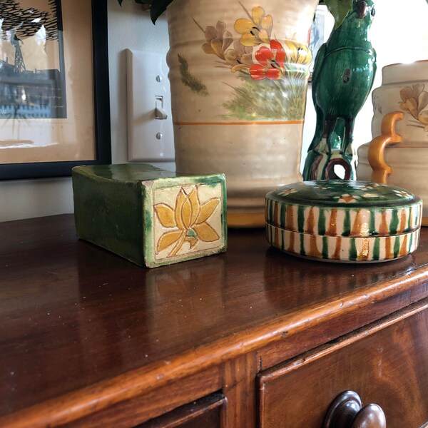 Antique Wallpaper Box- 1930s Wallpaper Box- Antique Storage Box ...