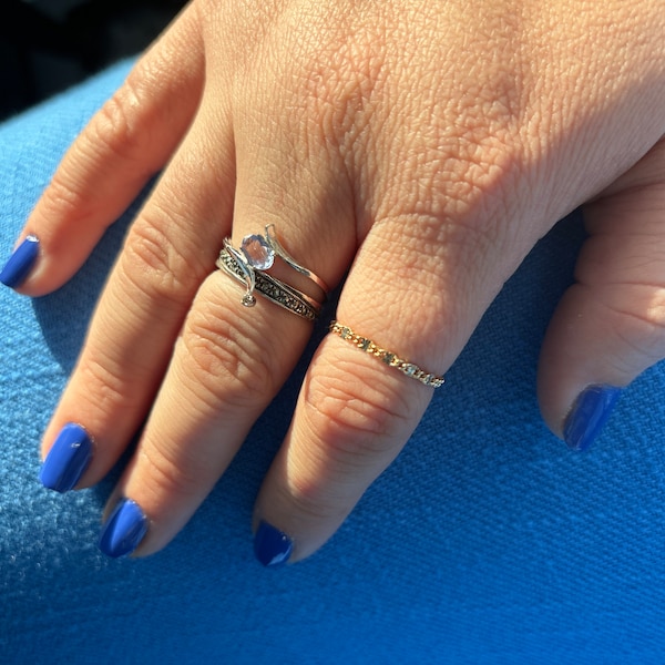 Permanent Cutting Gold Ring 16K Gold Plated Permanent Rings Gift for ...