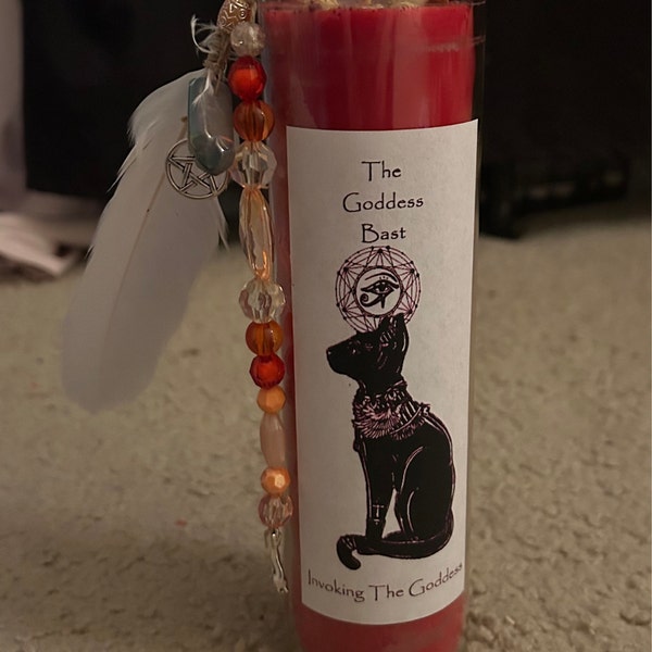 Bast Goddess. Bastet Candle. Bastet Ritual Candle. Family Candle. Joy ...