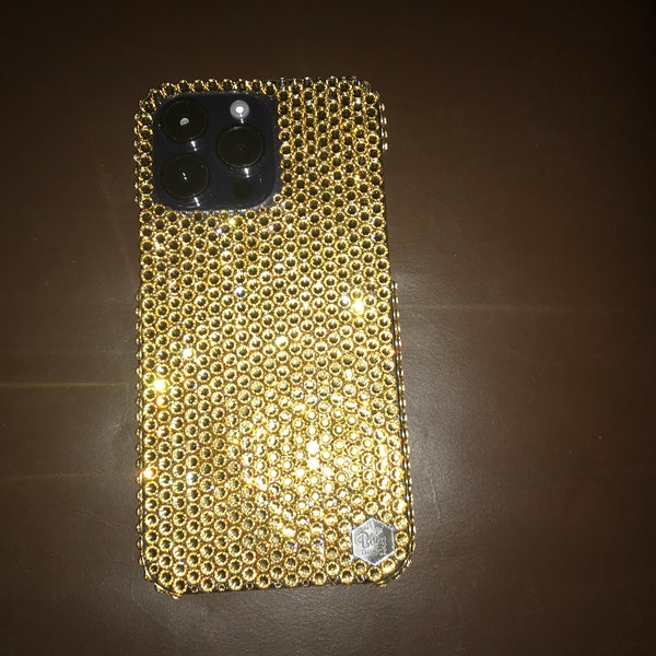 Small 12ss Iridescent Crystal AB Rhinestone BLING Back Case Made W ...