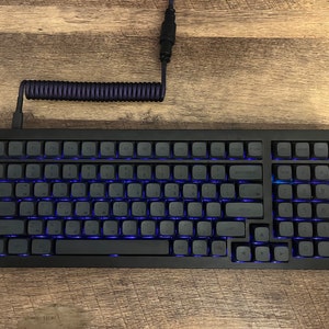 Rainbow Coiled Cable Mechanical Keyboard Coiled Cable Custom Coiled ...