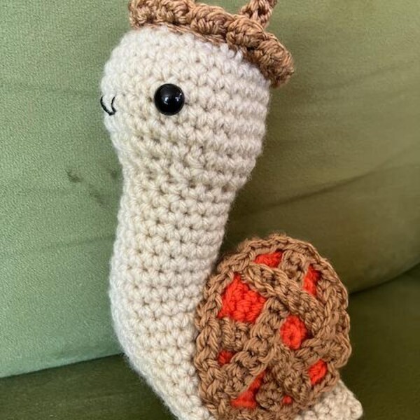 Pumpkin Pie Snail Crochet Pattern, Crochet Snail Pattern, Fall ...