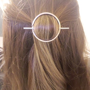 Open Circle Hair Clip, Circle Hair Barrette, Scarf Clip Slide, Copper ...