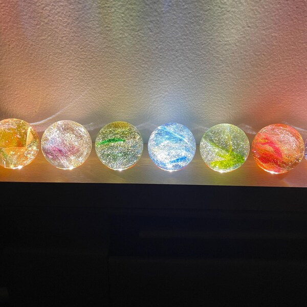 Unique Solar System Night Light, Crystal Ball Desk Lamp, 3D Print ...