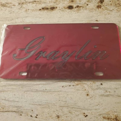 Custom Mirror License Plate, Car Tag, Personalized Car Tag, Custom ...