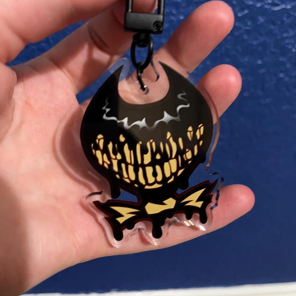 Bendy and the Ink Machine Acrylic Charm Keychain: 2.5" BATIM - Etsy