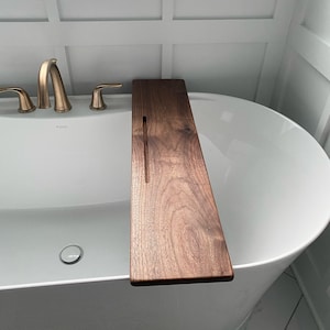 Minimalist White Oak Bath Caddy - Etsy