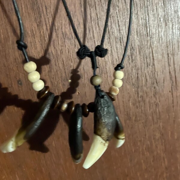 Large Wolf Tooth Necklace Wolf Teeth Necklace Wolf Necklace Wolf Tooth ...