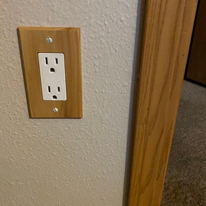 Wooden Switch and Outlet Covers Walnut, Hickory, Maple, Oak, Cherry - Etsy