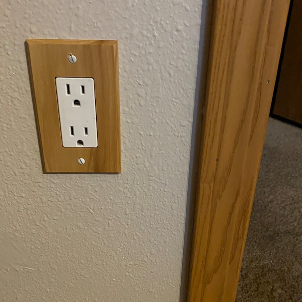 Wooden Switch and Outlet Covers Walnut, Hickory, Maple, Oak, Cherry - Etsy