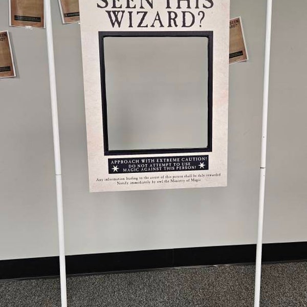 Wizard Wanted Poster Photo Booth Prop: Halloween Party (digital ...
