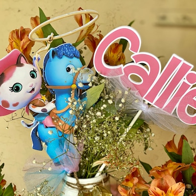 1 Disney Junior Sheriff Callie Themed Cake Topper or Centerpiece Pick ...