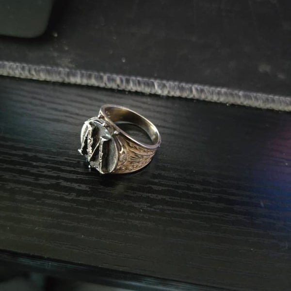 Skull Soldier Ring, Skull Army Ring, Military Skull Ring, Army Biker ...