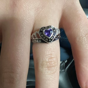 Women's Class Ring Fully Customized for High School and - Etsy