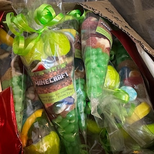Minecraft Pick and Mix Sweet Cones - Etsy UK