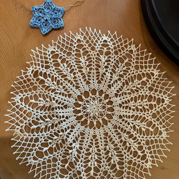 Black Lace Handmade Crochet Doily With Gothic Pattern - Etsy