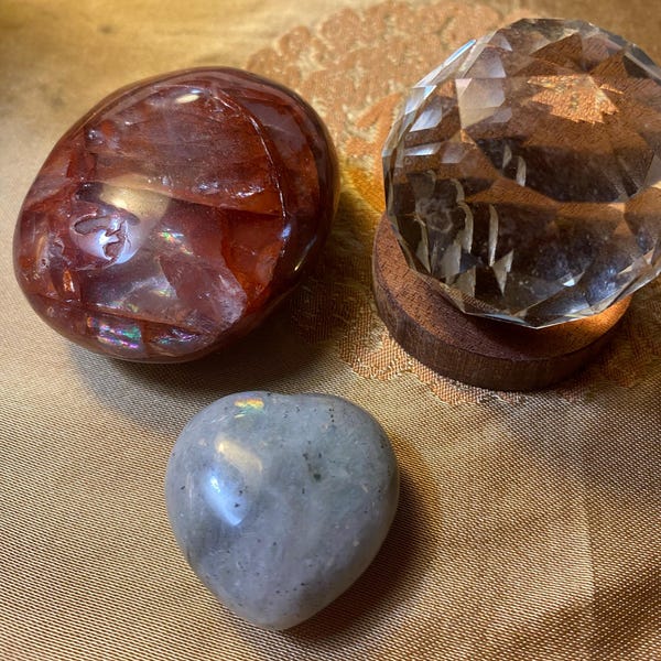 Large Flashy Labradorite Crystal Sphere With Rose Stand- Unique Crystal ...