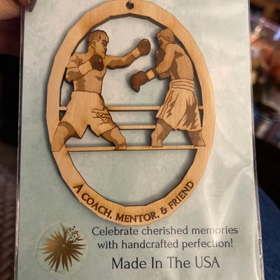 Personalized Boxing Ornament Boxing Ornaments Boxing Gifts Custom ...