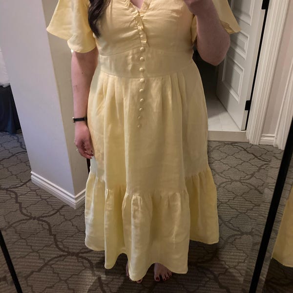 Tuscany Mini Linen Dress - Mini Summer Linen Dress, Cowboy Dress ...