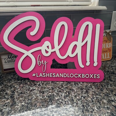 Sold Sign for Realtors, Closing Day Social Media Photo Prop, Real ...