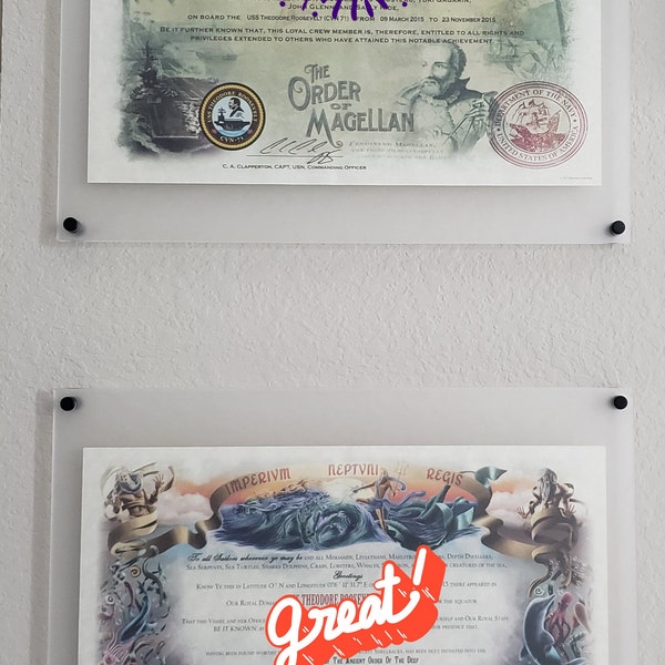 FLOATING MAP FRAME, Poster Frame, Clear Acrylic Frame, Frameless Frame ...