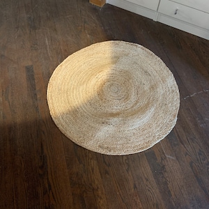 Hand-braided Natural Round Jute Rug Custom Size Jute Round Rug - Etsy