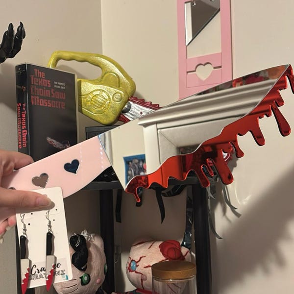 Bloody Knife Shaped Mirror - Etsy