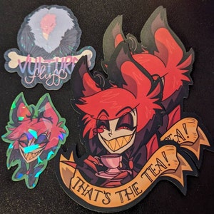 Thats the Tea hazbin Hotel Alastor Sticker - Etsy