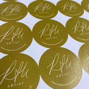 Circular 37mm Stickers, A4 Sheets, Matte Finish, Logo Stickers ...