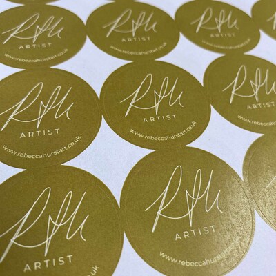 Circular 37mm Stickers, A4 Sheets, Matte Finish, Logo Stickers ...