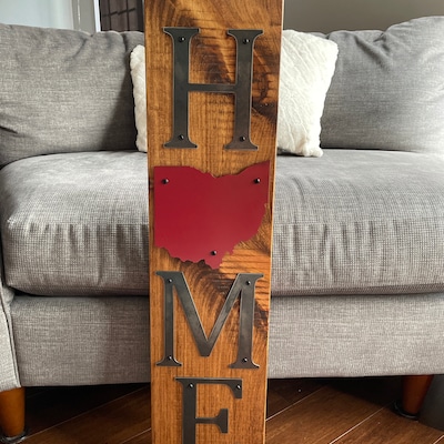 Texas HOME Sign. Rustic Wood and Metal Unframed - Etsy