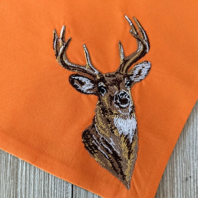 Whitetail Buck Deer Head Machine Embroidery Design Instant Download - Etsy