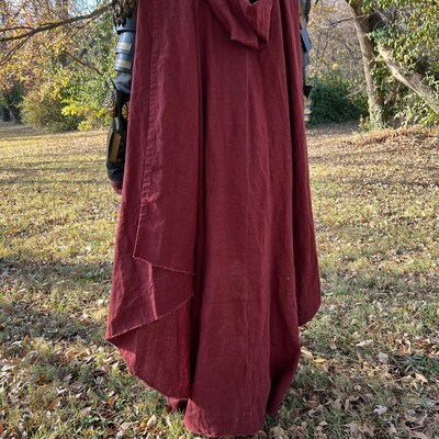 Knight's Cape Medieval Linen Cloak - Etsy