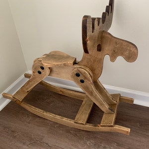 Rocking Horse style Rocking Moose | Etsy