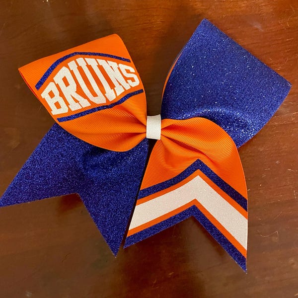 Custom Cheer Bow Your Choice of 2 Colors Team Cheer Bow Team Cheer Bows ...