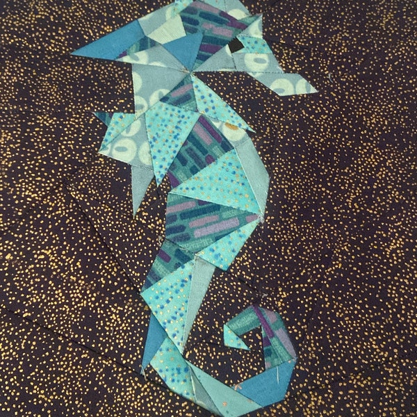 Seahorse Foundation Paper Piecing Pattern - Etsy