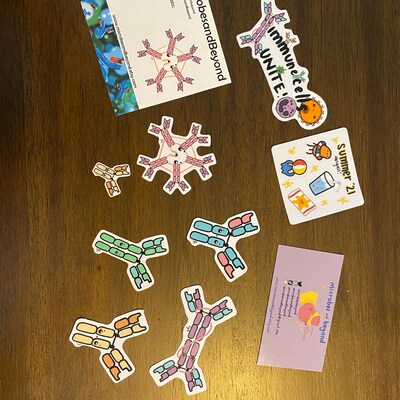 Cute Antibodies and Immune Cells Sticker Set - Etsy