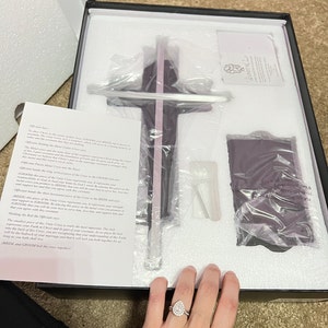 Unity Cross ® Solid Black Walnut and Curly Maple Wood With - Etsy