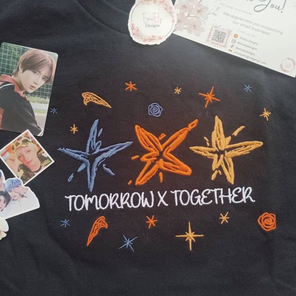 Txt Est. Embroidered Apparel, Txt Embroidered Hoodie, Txt Embroidered ...
