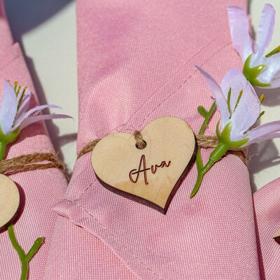 Personalized Napkin Ring, Boho Wedding Table Decoration, Dinner Party ...