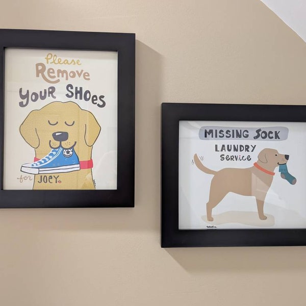Black Lab Laundry Room Decor, Bathroom Wall Art Dog Print, Laundry Sign ...