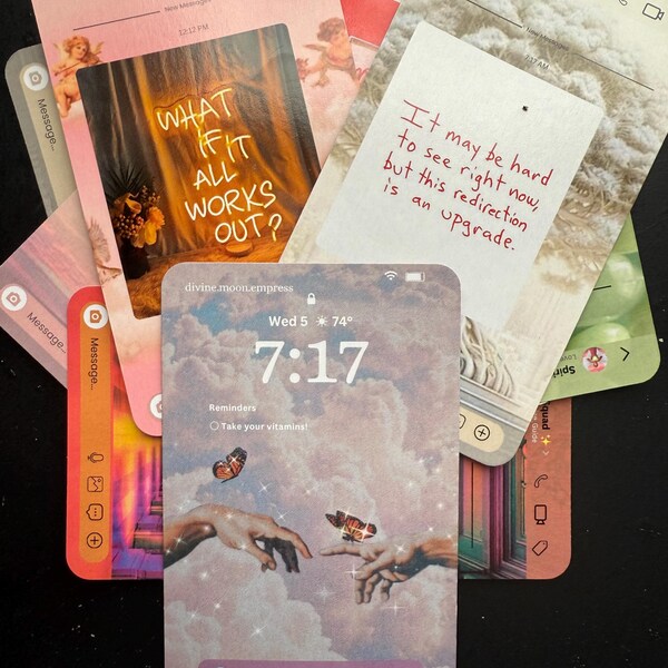 RED Oracle Deck - Etsy