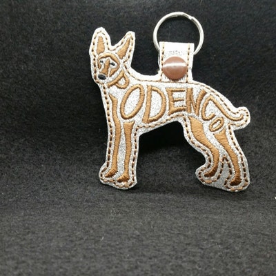 Embroidery Design Digitized Podenco Text Fill Keychain 4 X 4 - Etsy