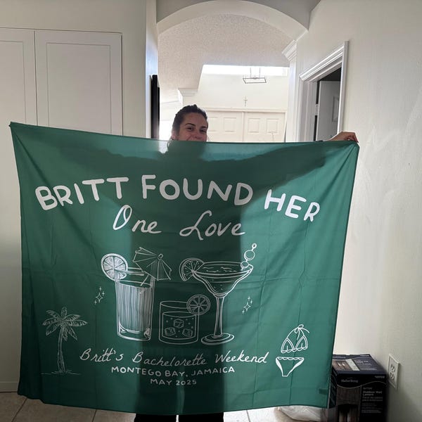 Cruise Bachelorette Party Banner Boozing and Cruizin Bridal Shower ...