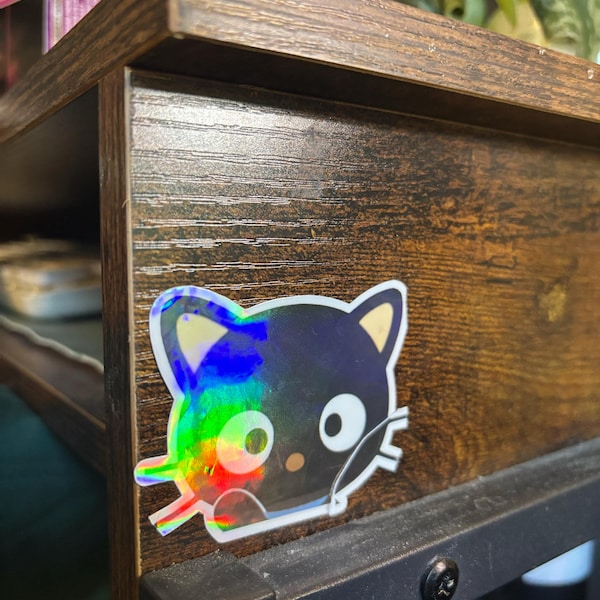 Cute UV Resistant Holographic Laminated | Peeker | Waterproof | Sticker ...