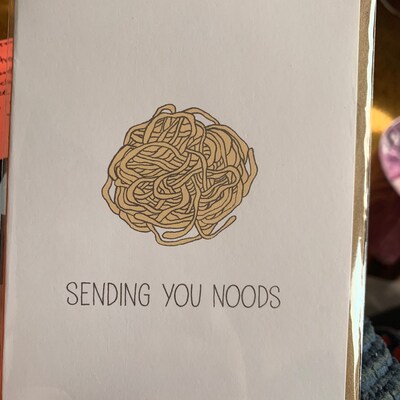 Sending You Noods Funny Card Valentines Day Vday Naughty Anniversary ...