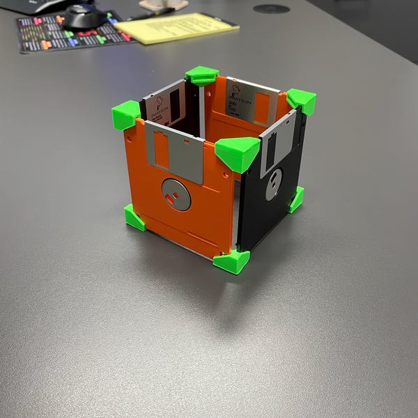 Floppy Disk - Pastel Colors - Pink - Container - Pencil Cup - Planter ...