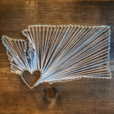 Wooden 4H String Art Ribbon Award Hanger, Medal Hanger, Ribbon Hanger ...